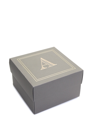 AA Paper&Co Monogram Hediye Kutusu A Gri AA Paper&Co Monogram Hediye Kutusu A Gri