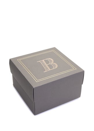 AA Paper&Co Monogram Hediye Kutusu B Gri AA Paper&Co Monogram Hediye Kutusu B Gri