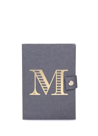 AA Paper&Co Gri Harf Baskılı Çıtçıtlı Defter EU AA Paper&Co Gri Harf Baskılı Çıtçıtlı Defter EU