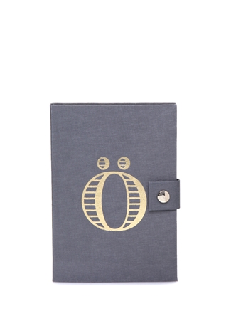 AA Paper&Co Lila Harf Baskılı Çıtçıtlı Defter Gri EU AA Paper&Co Lila Harf Baskılı Çıtçıtlı Defter Gri EU