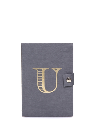 AA Paper&Co Lila Harf Baskılı Çıtçıtlı Defter Gri EU AA Paper&Co Lila Harf Baskılı Çıtçıtlı Defter Gri EU