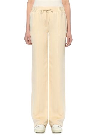 Valentino Kadın Ekru Dikiş Detaylı Pantolon Bej 40 IT