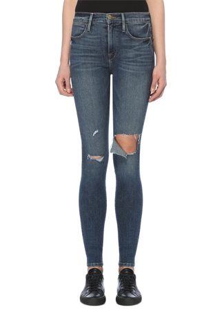 Frame Denim Kadın PANTOLON Lacivert 30 US