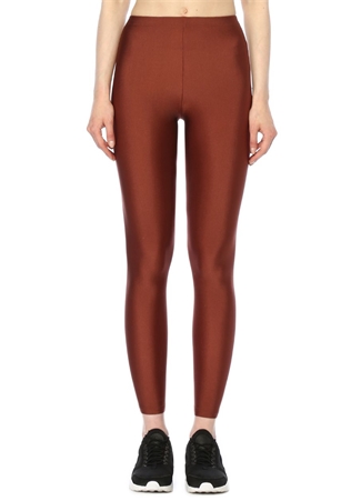 Anais & Margaux Kadın Alexandra Yüksek Bel Parlak Tayt Turuncu S EU