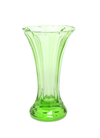 Moser Yeşil Çizgi Dokulu Kristal Vazo Moser Yeşil Çizgi Dokulu Kristal Vazo
