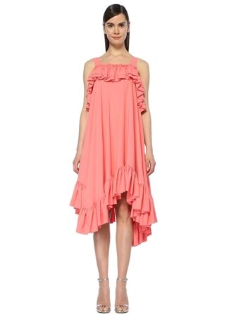 Alexander McQueen Kadın KOKTEYL ELBİSE Pembe 38 IT