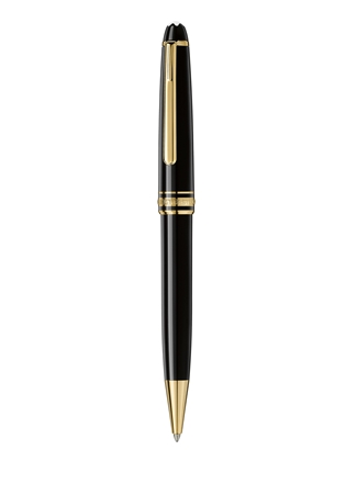 Montblanc Meisterstück Gold Coated Classique Tükenmez Kalem Siyah EU Montblanc Meisterstück Gold Coated Classique Tükenmez Kalem Siyah EU