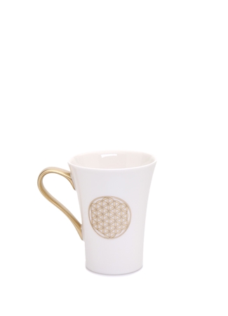 Kısmetce Yaşam Çiçeği Kupa Beyaz Kısmetce Yaşam Çiçeği Kupa Beyaz