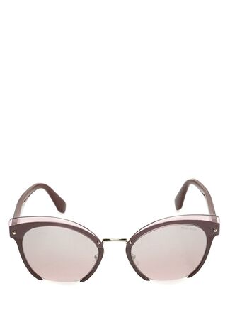 Miu Kadın Cat Eye Formlu Güneş Gözlüğü Kırmızı 53 EU