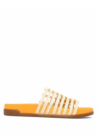 Ball Paiges Kadın Banys Turuncu Bantlı Terlik Bej 36 EU