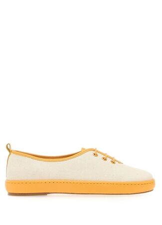 Ball Paiges Kadın Port Lugat Sarı Deri Detaylı Sneaker Bej 36 EU