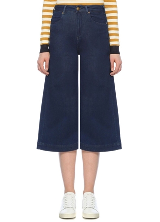 Scotch & Soda Kadın Sailor Wide Leg Jean Pantolon Lacivert 26 US
