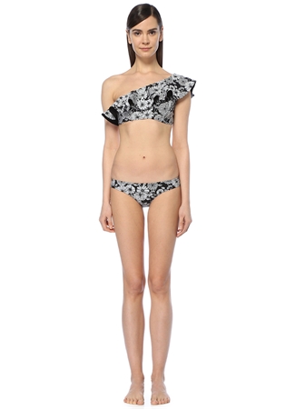 Lisa Marie Fernandez Kadın Arden Siyah Beyaz Çiçekli Tek Omuzlu Bikini Takım 0 Us Lisa Marie Fernandez Kadın Arden Siyah Beyaz Çiçekli Tek Omuzlu Bikini Takım 0 Us