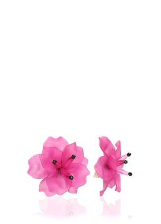 Ken Samudio Kadın Şeftali Çiçek Formlu Sallantılı Küpe Pembe EU Ken Samudio Kadın Şeftali Çiçek Formlu Sallantılı Küpe Pembe EU