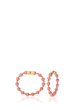 Vanina Kadın Davinas Pembe Gold Mıknatıs Kapatmalı Küpe EU Vanina Kadın Davinas Pembe Gold Mıknatıs Kapatmalı Küpe EU