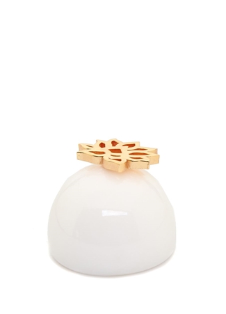 Kısmetce Lotus Beyaz Mermer Kağıt Ağırlığı