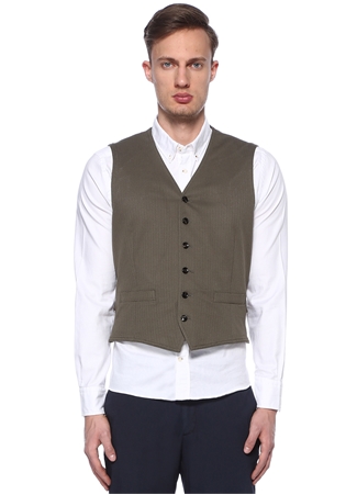 Lardini Erkek Yeşil V Yaka Yelek 50 IT