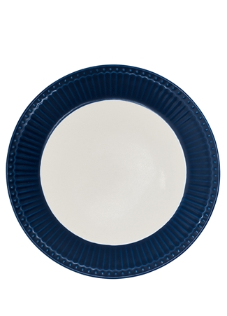 Green Gate Alice Lacivert Beyaz Porselen Tabak