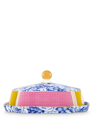 Pip Studio Royal Çiçek Baskılı Porselen Tereyağlık Çok Renkli Pip Studio Royal Çiçek Baskılı Porselen Tereyağlık Çok Renkli