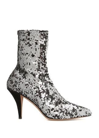 Valentino Garavani Kadın Silver Payetli Bot Siyah 35.5 EU