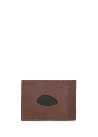 Le Feuillet Erkek Kahverengi Deri Kartlık EU