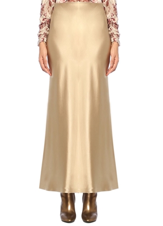 Zimmermann Kadın Unbridled Valiant Gold Maksi Saten Etek Altın Rengi 0 US