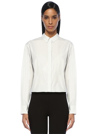 Rag&Bone Kadın Calder Siyah Beyaz Sırt Detaylı Çizgili Gömlek S EU