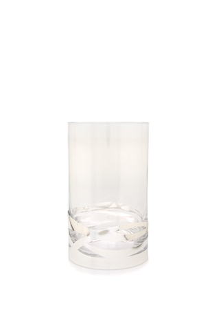 Luxuria Onde Metal Detaylı Kristal Vazo Gri Luxuria Onde Metal Detaylı Kristal Vazo Gri