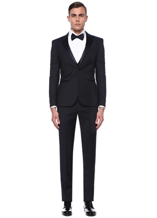 Beymen Collection Erkek Drop 8 Lacivert Kırlangıç Yaka Yelekli Yün Smokin 46 IT