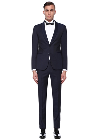 Beymen Collection Erkek Drop 8 Lacivert Şal Yaka Yün Smokin Mavi 46 IT