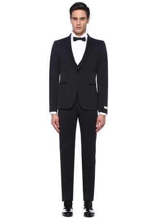 Beymen Collection Erkek Drop 8 Lacivert Yelekli Yün Smokin 46 IT