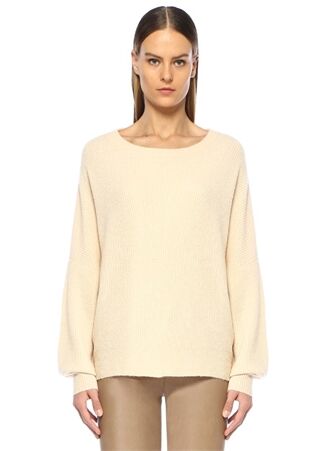 American Vintage Kadın Madeleine Krem Bisiklet Yaka Düşük Kol Kazak Bej XS/S EU