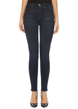 Good American Kadın Legs Yüksek Bel Skinny Jean Pantolon Lacivert 26 US