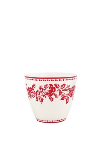 Green Gate Fleur Kırmızı Motifli Porselen Latte Bardağı Green Gate Fleur Kırmızı Motifli Porselen Latte Bardağı