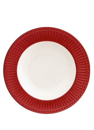 Green Gate Alice Kırmızı Porselen Tabak