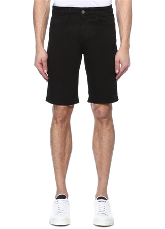 Academia Erkek Siyah Normal Bel Basic Denim Şort 29 EU