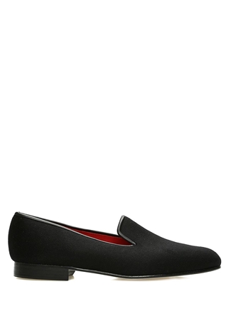 Arthur Sleep Erkek Albert Siyah Kaşmir Slipper 4 EU