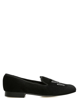 Arthur Sleep Erkek Albert Siyah Yazı Nakışlı Slipper 42 EU