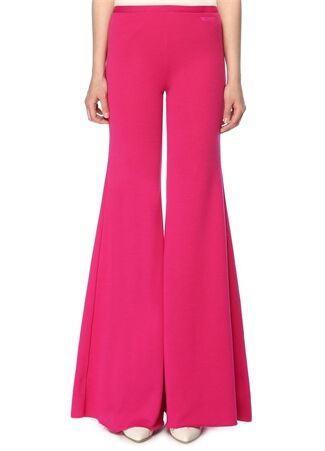 VETEMENTS Kadın Şeftali Bol Paça Püsküllü Pantolon Pembe S EU