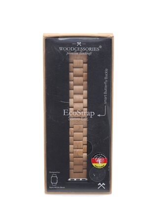 Woodcessories Erkek Ecostrap Bej iWatch Mini Kılıf Kahverengi EU