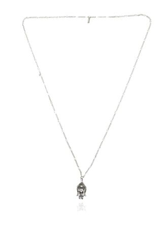 Aden Newyork Kadın Silver Kafa Formlu Kolye Gri M EU