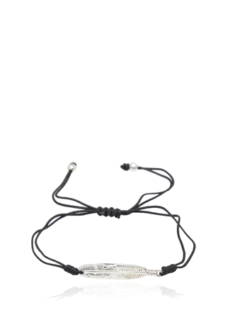 Brace İstanbul Erkek Yaprak Formlu Bileklik Siyah EU Brace İstanbul Erkek Yaprak Formlu Bileklik Siyah EU