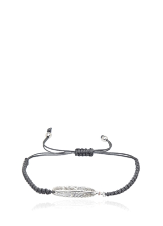 Brace İstanbul Erkek Gri Yaprak Formlu Bileklik EU Brace İstanbul Erkek Gri Yaprak Formlu Bileklik EU