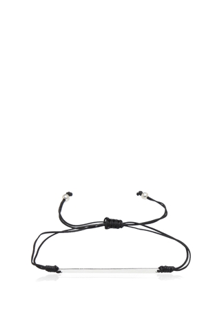 Brace İstanbul Erkek No 5 Siyah Barlı Bileklik EU