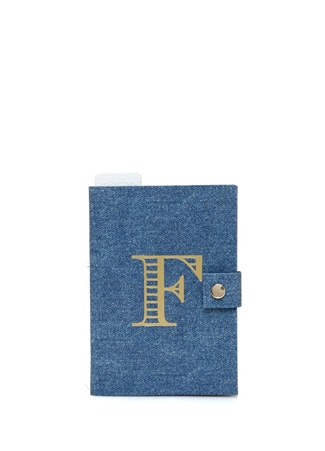 AA Paper&Co Mavi Denim Görünümlü Harf Baskılı Defter EU