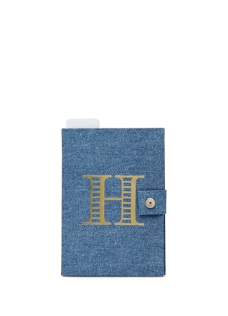 AA Paper&Co Mavi Denim Görünümlü Harf Baskılı Defter EU