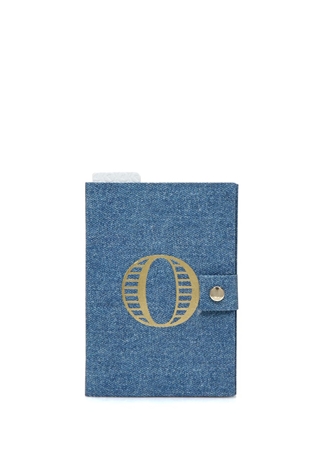 AA Paper&Co Mavi Denim Görünümlü Harf Baskılı Defter EU