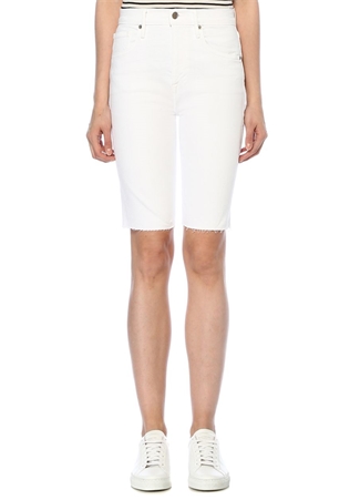 Frame Denim Kadın Le Vintage Beyaz Yüksek Bel Jean Bermuda 24 US Frame Denim Kadın Le Vintage Beyaz Yüksek Bel Jean Bermuda 24 US