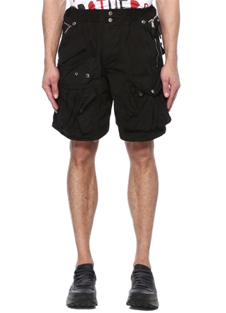 Dsquared2 Erkek Siyah Beli Kemerli Kargo Bermuda 48 IT