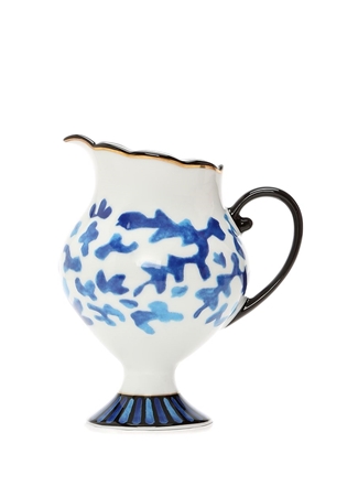 Vista Alegre Atlantis Cannareigo Mavi Beyaz Porselen Sütlük Turuncu